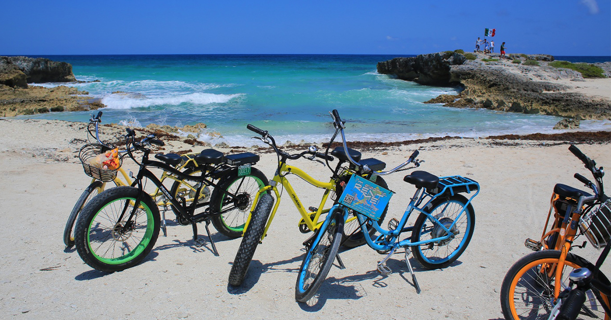 Cozumel Electric Bike Snorkeling Adventure